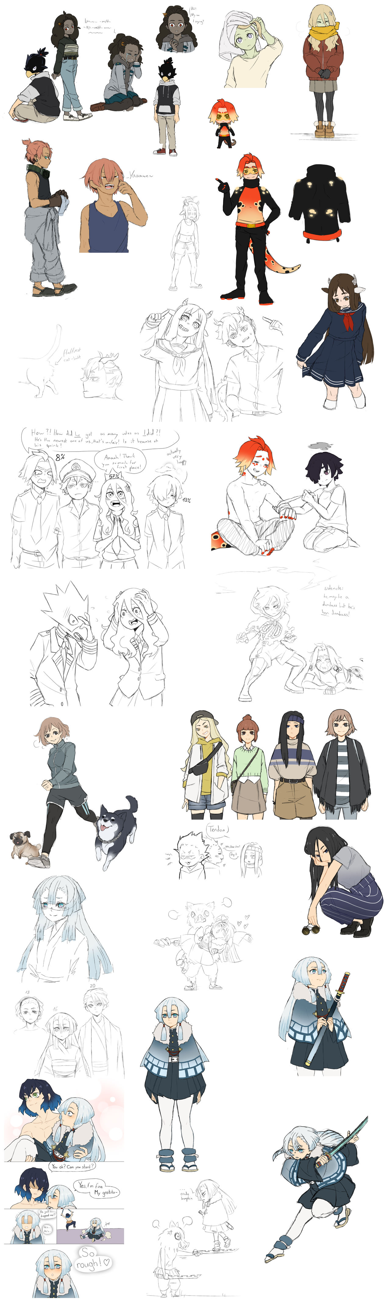 Sketches Im A Lazy Ass By Tsunekami On Deviantart