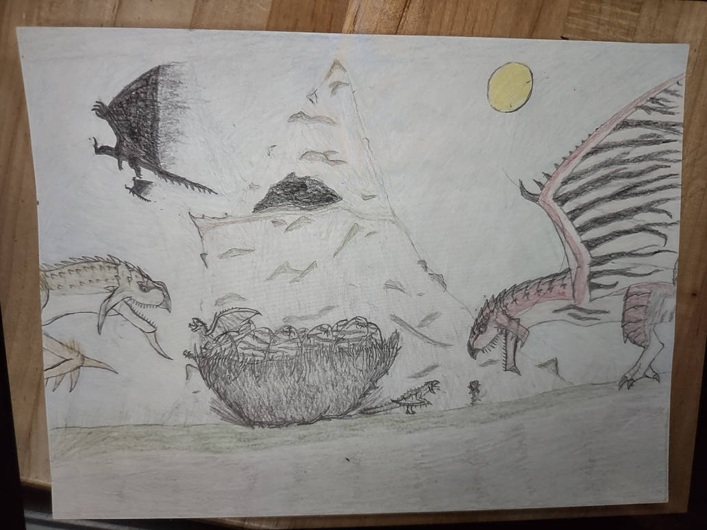 Rathalos/Rathian Nest by AlastorLawrence1 on DeviantArt Rathalos/Rathian Nest by AlastorLawrence1 on DeviantArt