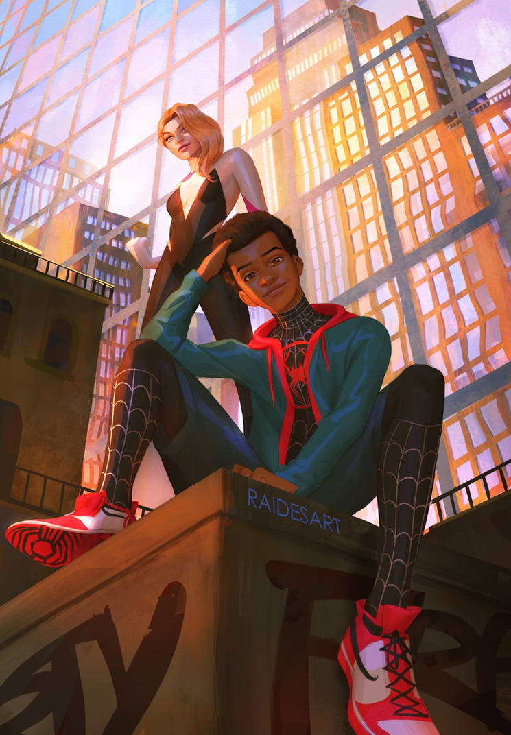 Miles And Gwen By Raidesart On Deviantart