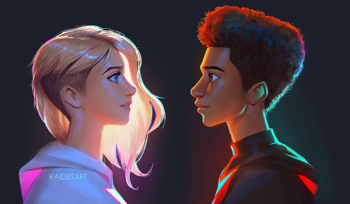 Miles And Gwen By Raidesart On Deviantart
