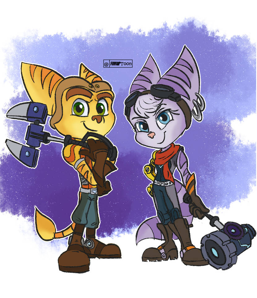 Ratchet Y Clank Y Rivet 2 By Fliviartoon On Deviantart