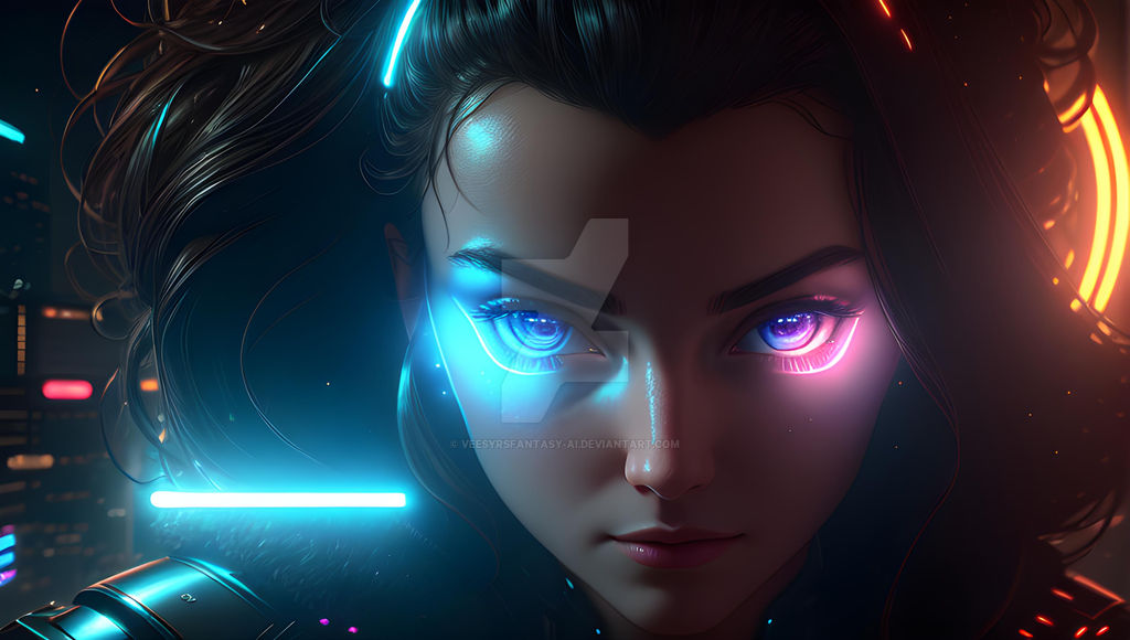 Sci Fi Girl Close Up By Veesyrsfantasy Ai On Deviantart