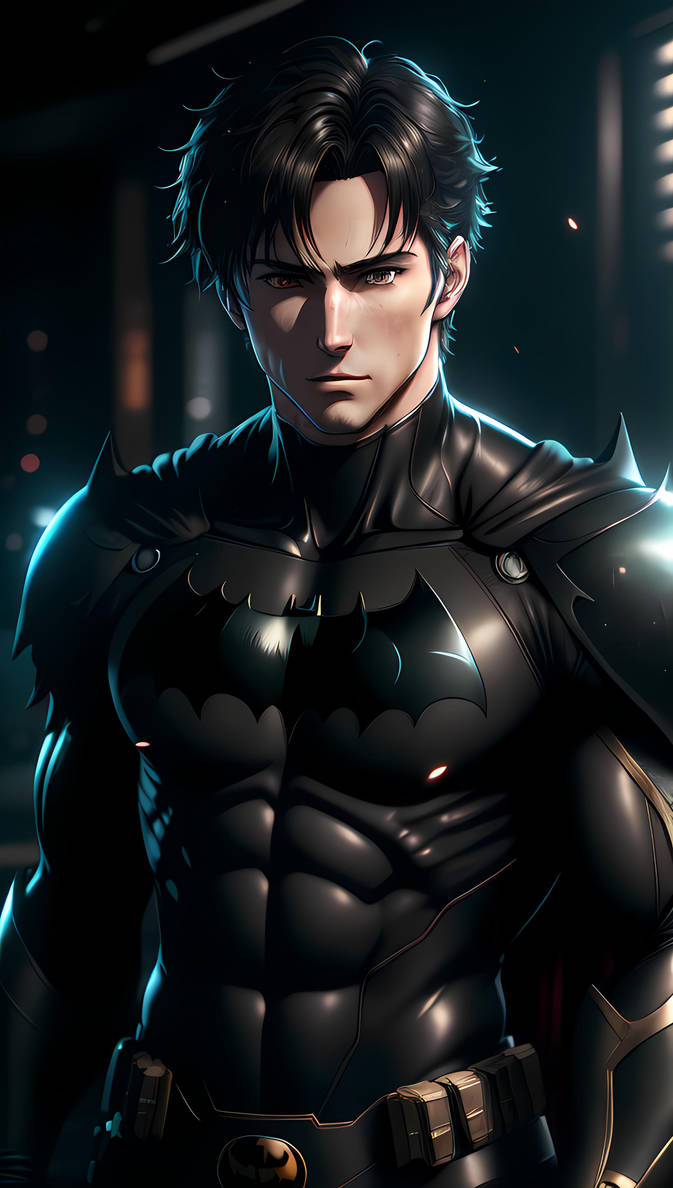 Anime Style Bruce Wayne In Batman Suit By Veesyrsfantasy Ai On Deviantart