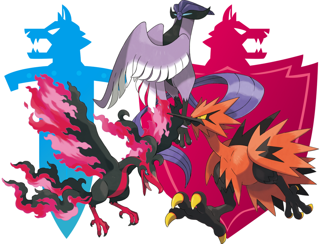 The Legendary Birds Of The Galar Region By Streamlinerthomas645 On Deviantart