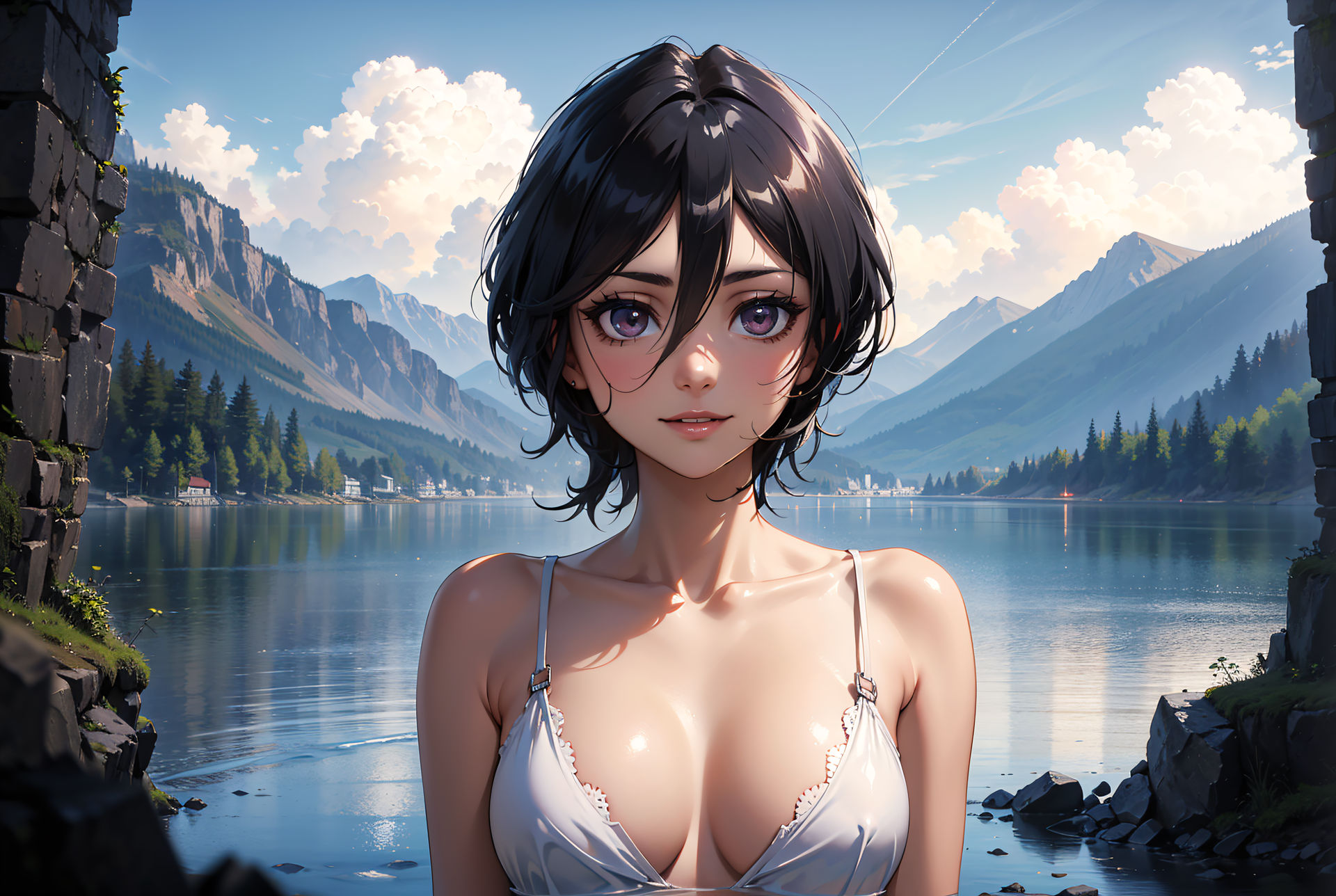 Rukia Bleach Portrait By Only4uart On Deviantart
