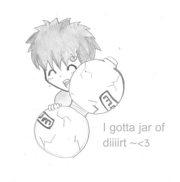 Gaara's Jar of dirt by Kerokie on DeviantArt
