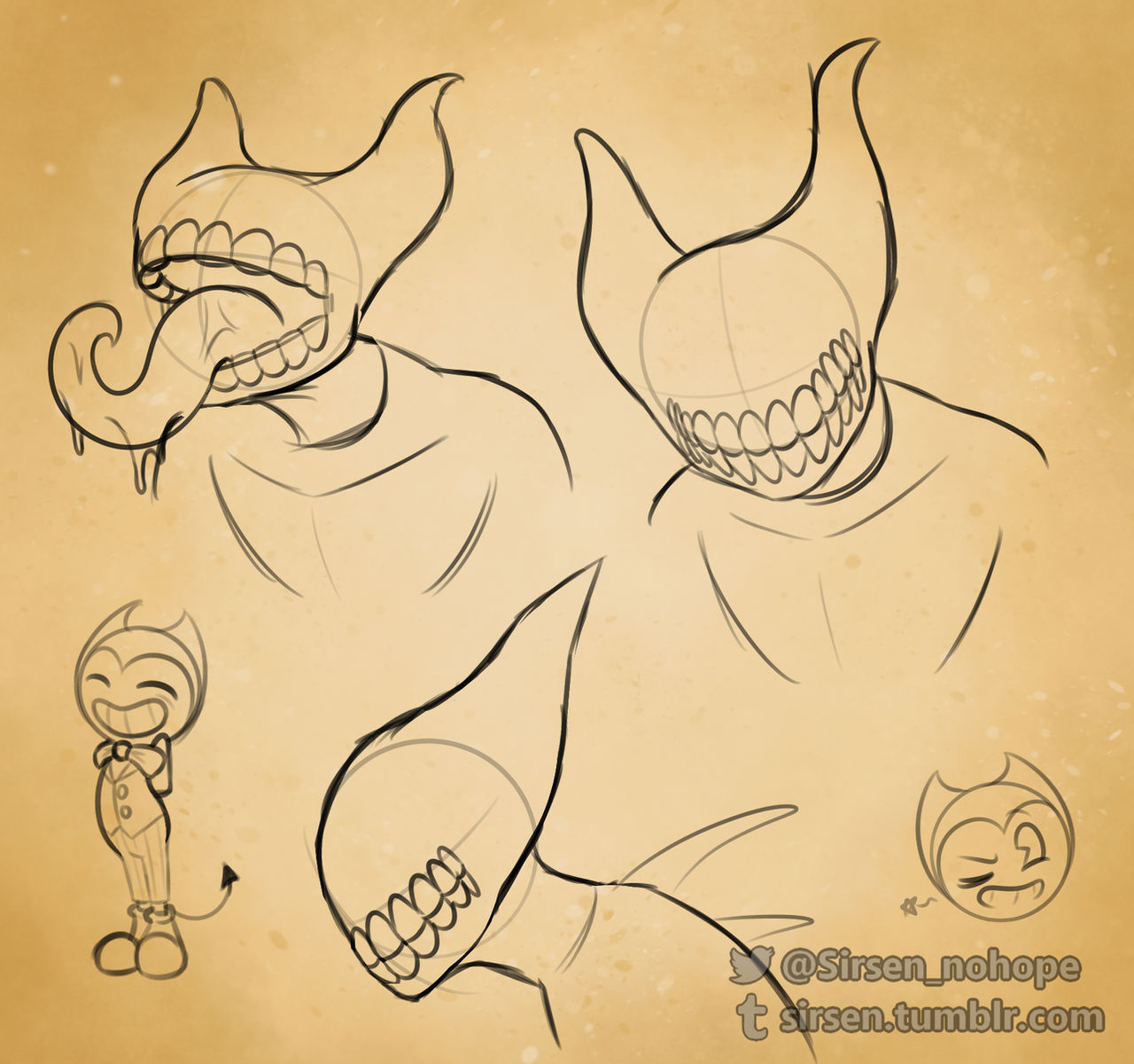 Ink Demon Doodles By Sirsenfandomsack On Deviantart