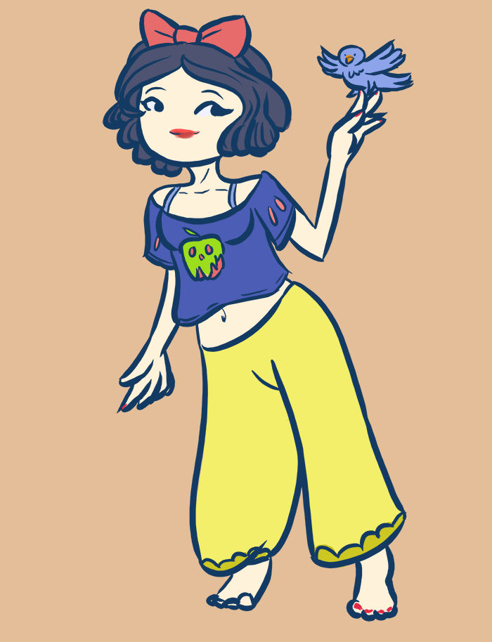 Wreck It Ralph 2 Casual Snow White By Kellieabomination On Deviantart