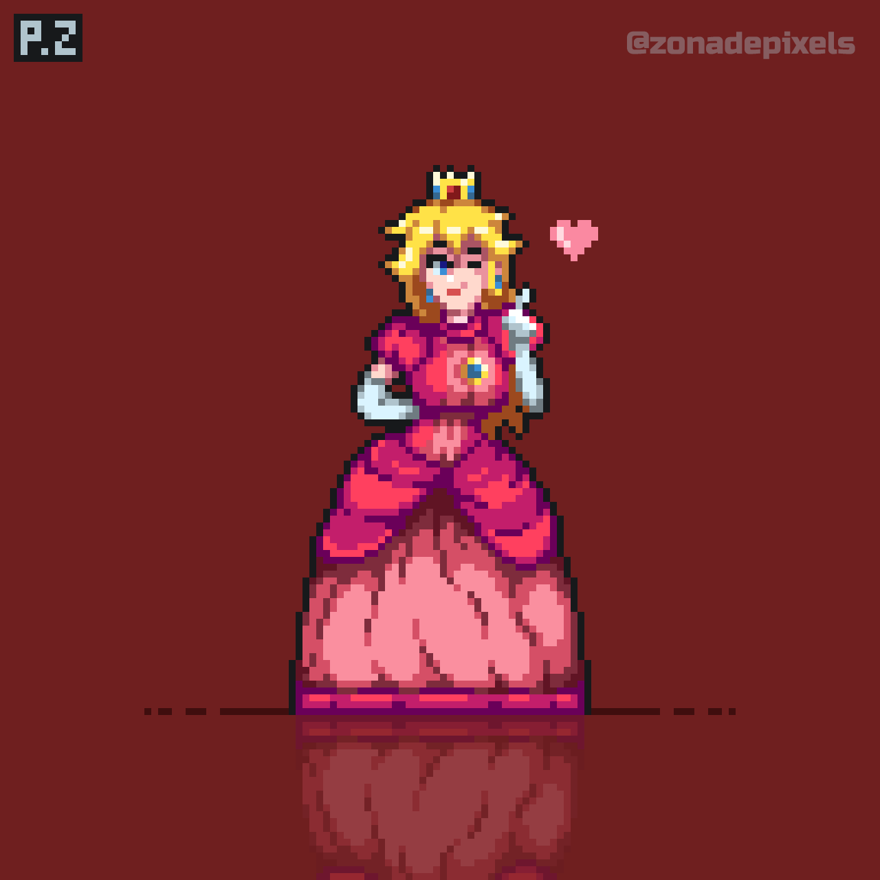 Princess Peach Super Mario Bros By Zonadepixels On Deviantart