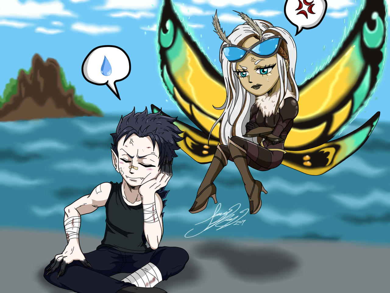 Godzilla X Mothra By Savyrey On Deviantart