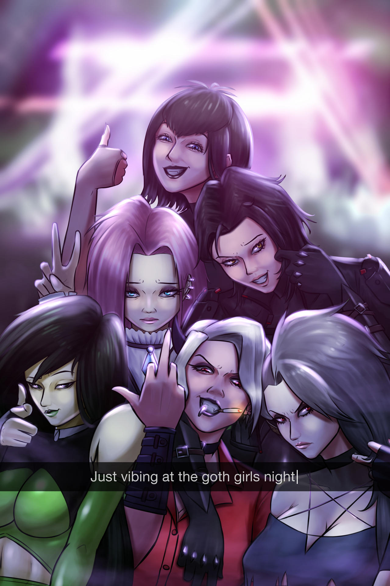 Goth Girl Waifus By Guyser3 On Deviantart