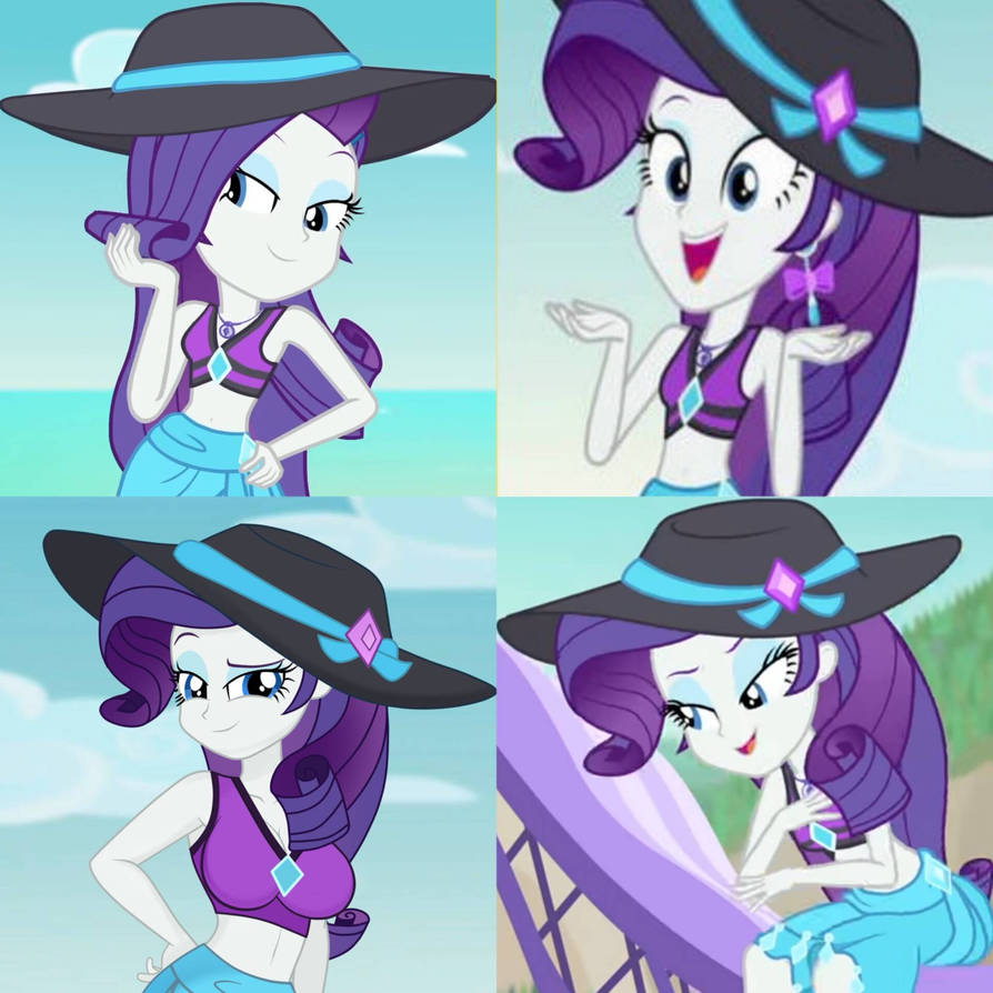 Rarity Swimsuit Collage By Raymondrules65 On Deviantart