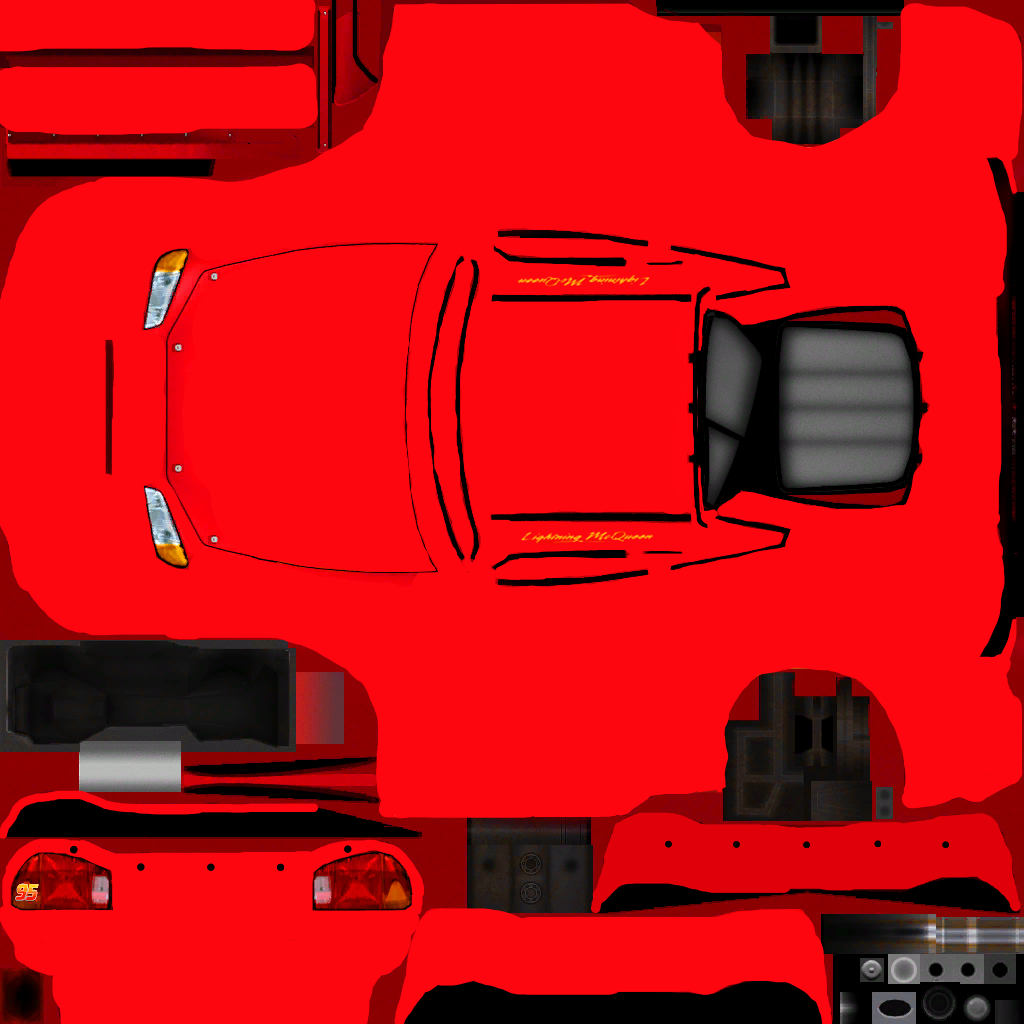 Lightning Mcqueen To Customize Texture By Dashcrack On Deviantart