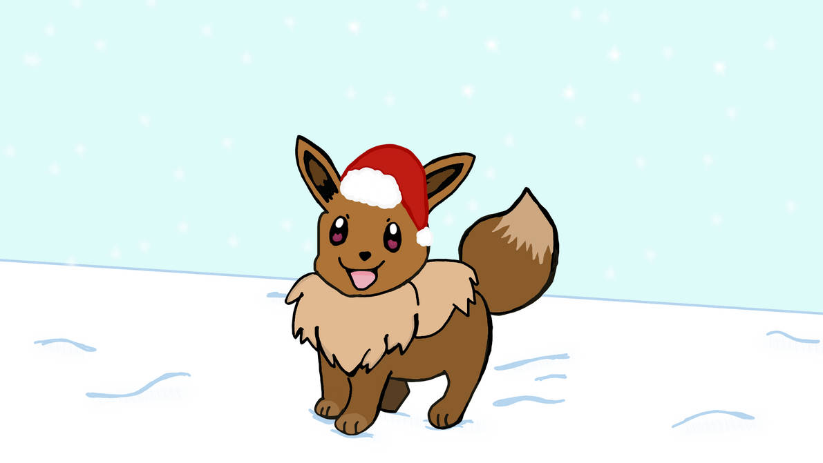 Christmas Eevee By Mannydrawscomics On Deviantart