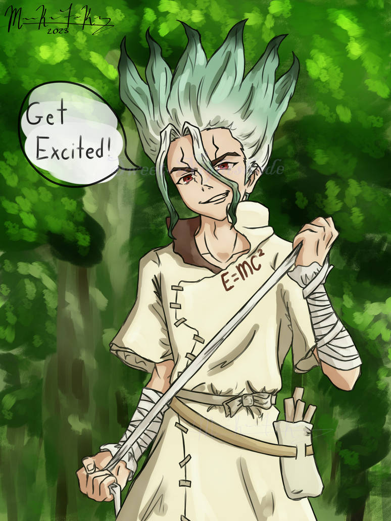 Senku Get Excited By Violetshadowsart On Deviantart