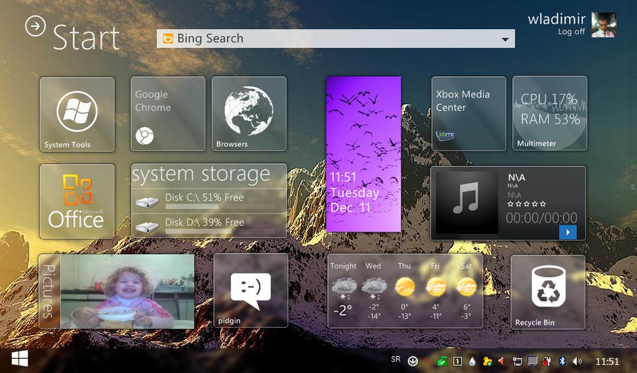 windows 8 like rainmeter skin by profiler1982 on DeviantArt windows 8 like rainmeter skin by profiler1982 on DeviantArt
