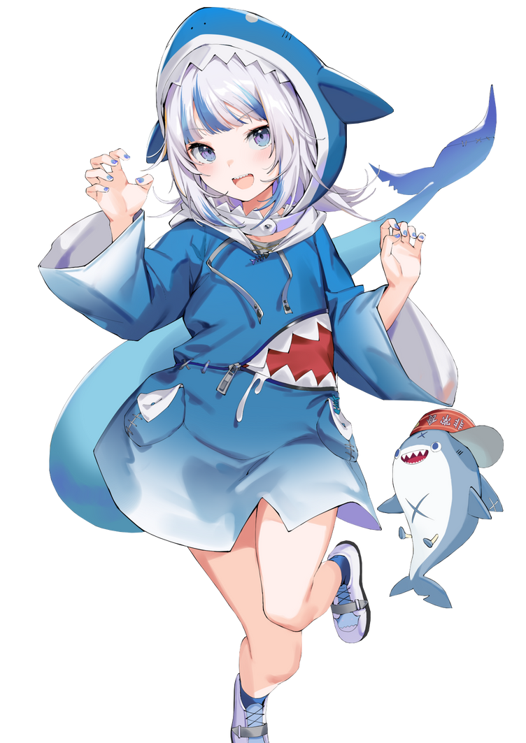 Gawr Gura Render By Minhchauk1k On Deviantart