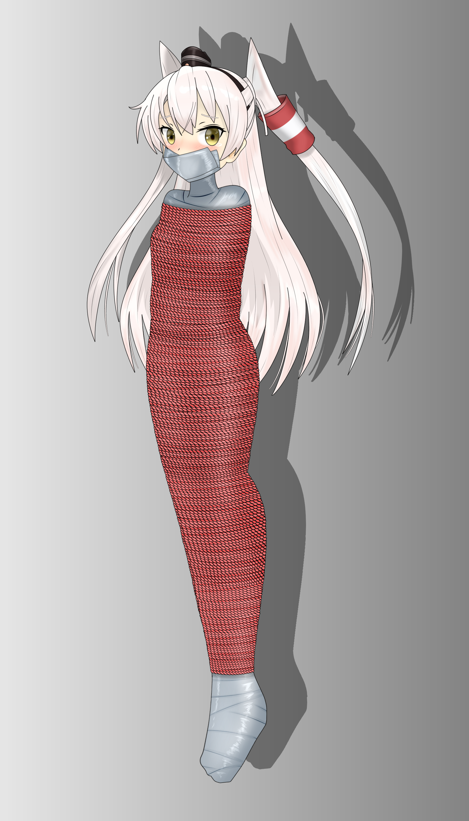 Amatukaze Duct Tape Mummified 2 By Kkkkp On Deviantart