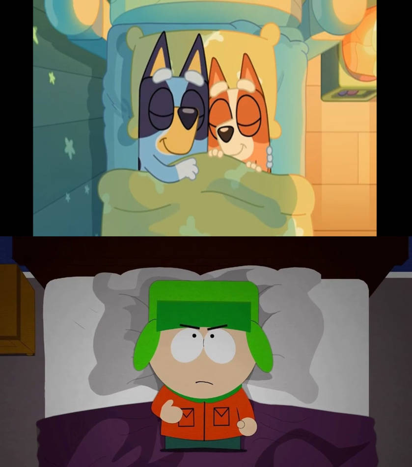 Kyle Watches Bluey And Bingo Sleeping By Julinhafidelis On Deviantart