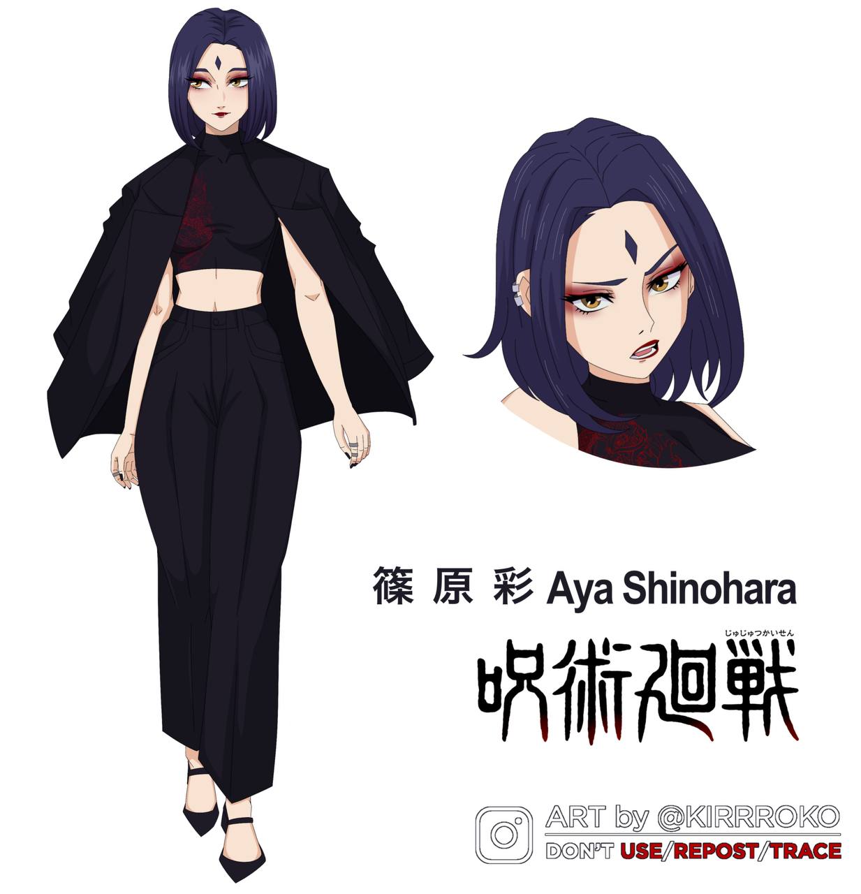 Jjk Oc Aya Shinohara By Rusunart On Deviantart