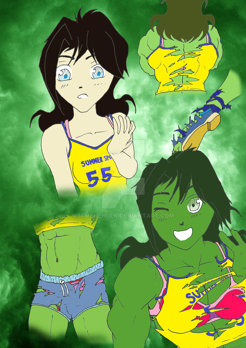 She Hulk Transformation Scenario By Iamshehulk On Deviantart