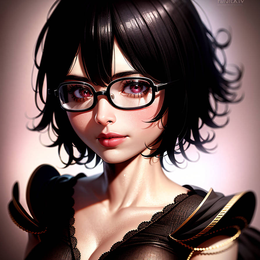 Nerdy Girl With Pink Eyes By Shadowlegend07 On Deviantart