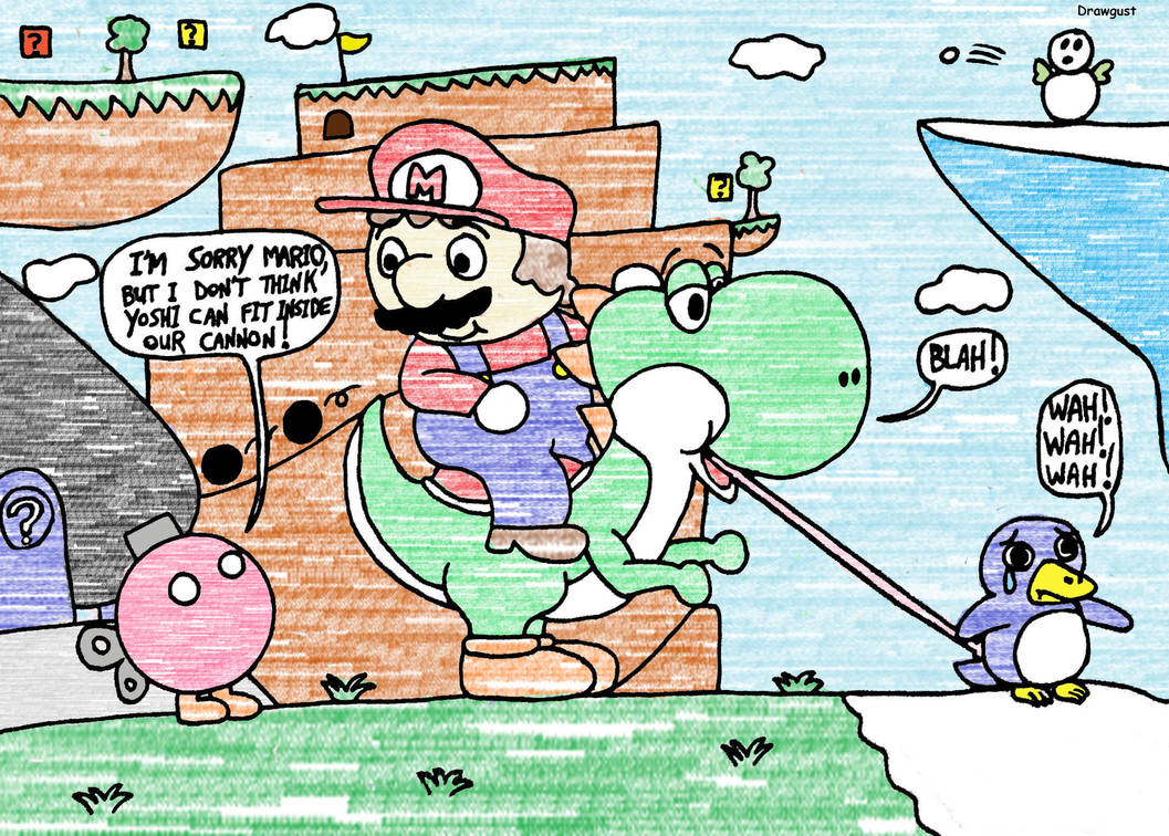 Drawgust Riding Yoshi In Super Mario 64 By Daniellaux429 On Deviantart