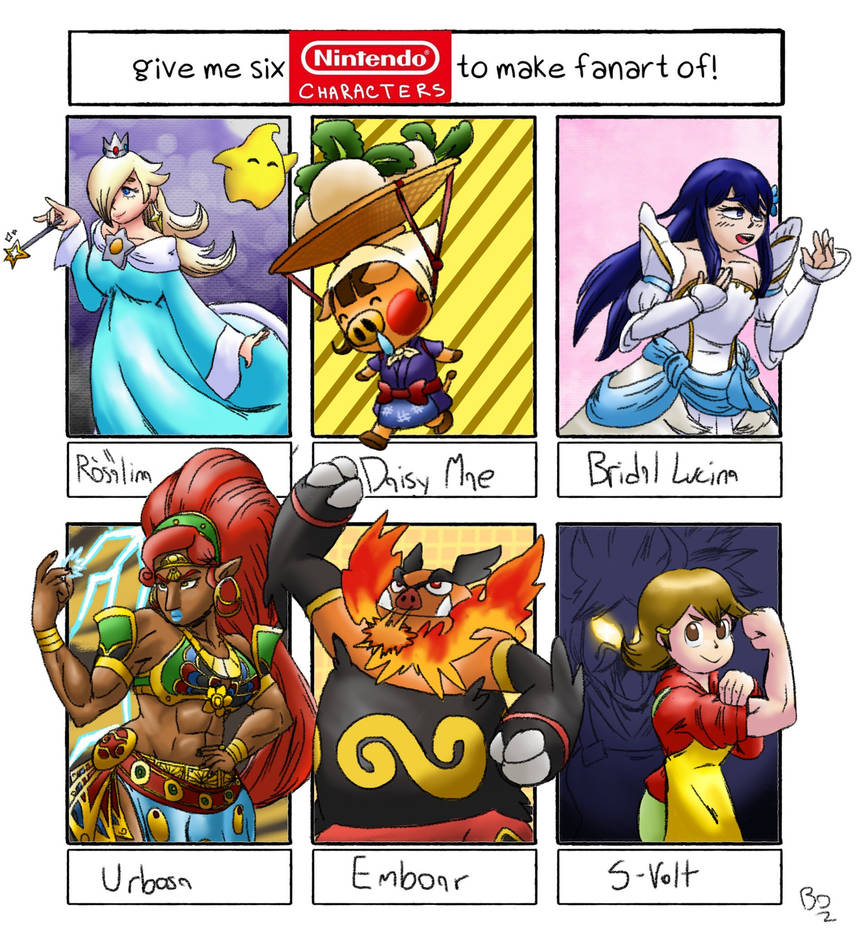 Six Nintendo Fanarts By Beeelake1209 On Deviantart