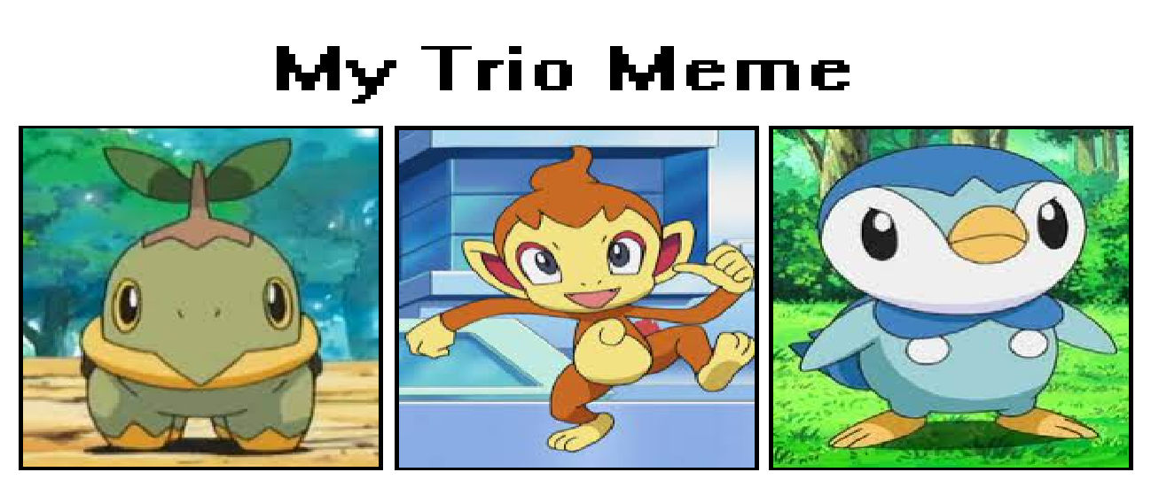 Turtwig Chimchar And Piplup By Vanessathepanther On Deviantart