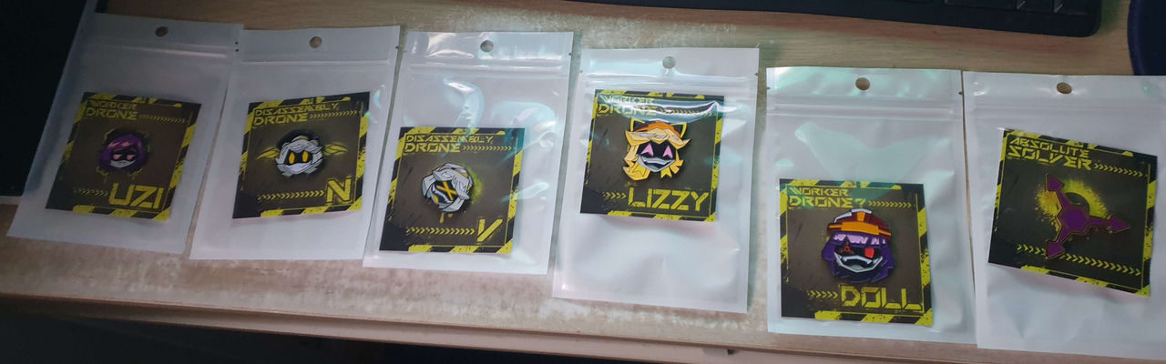 I Got Murder Drones Pins By Yusaku Ikeda On Deviantart