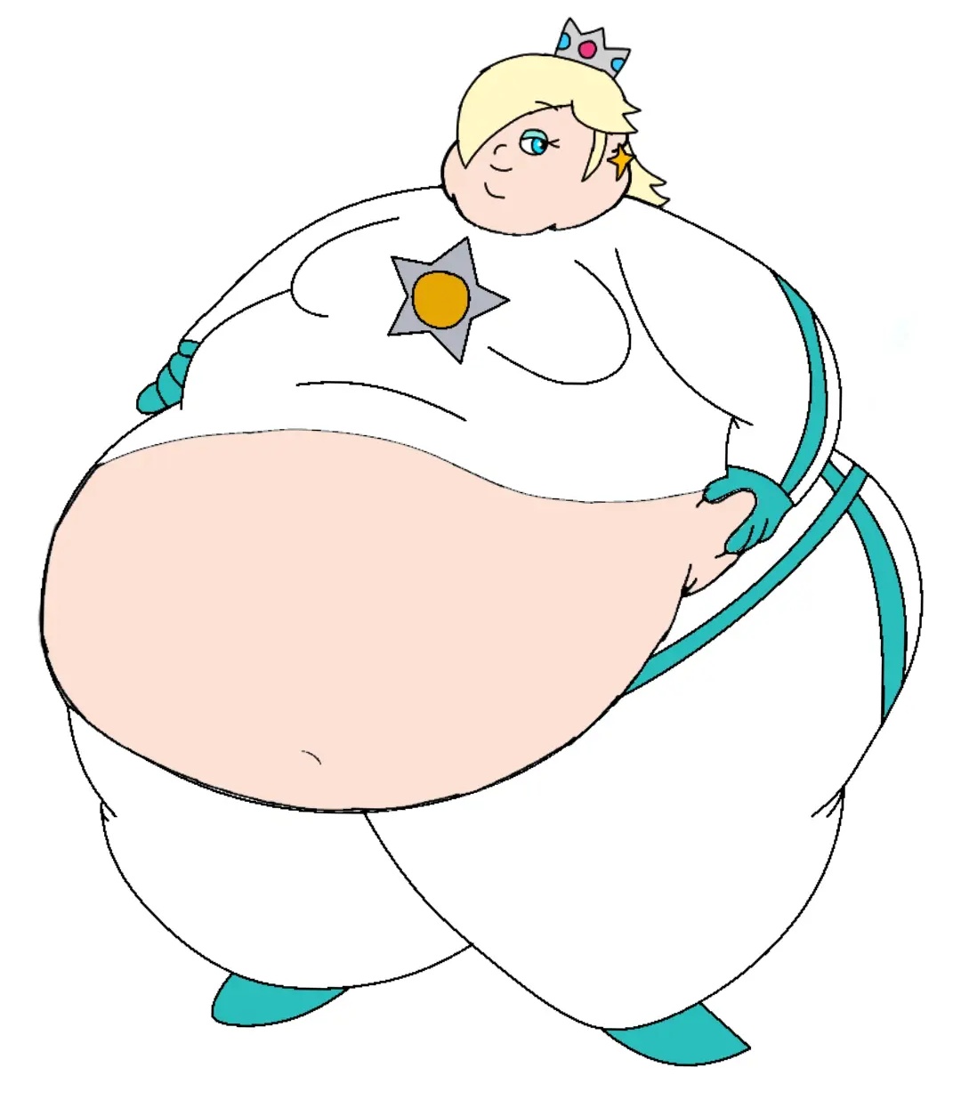 Fat Biker Rosalina Belly Reveal By Travisthegainer On Deviantart
