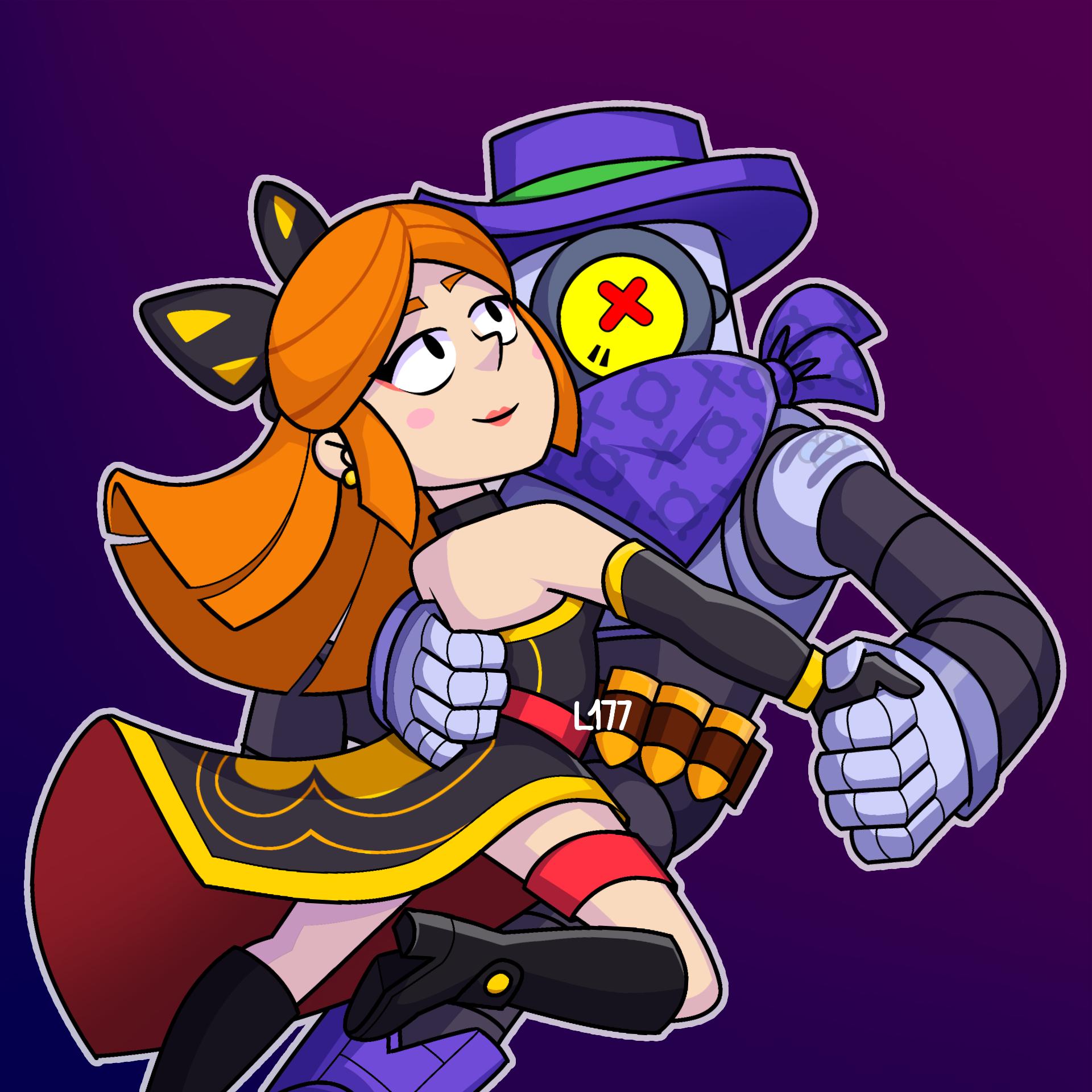 Mariposa Piper X Ricochet Brawl Stars By Lazuli177 On Deviantart