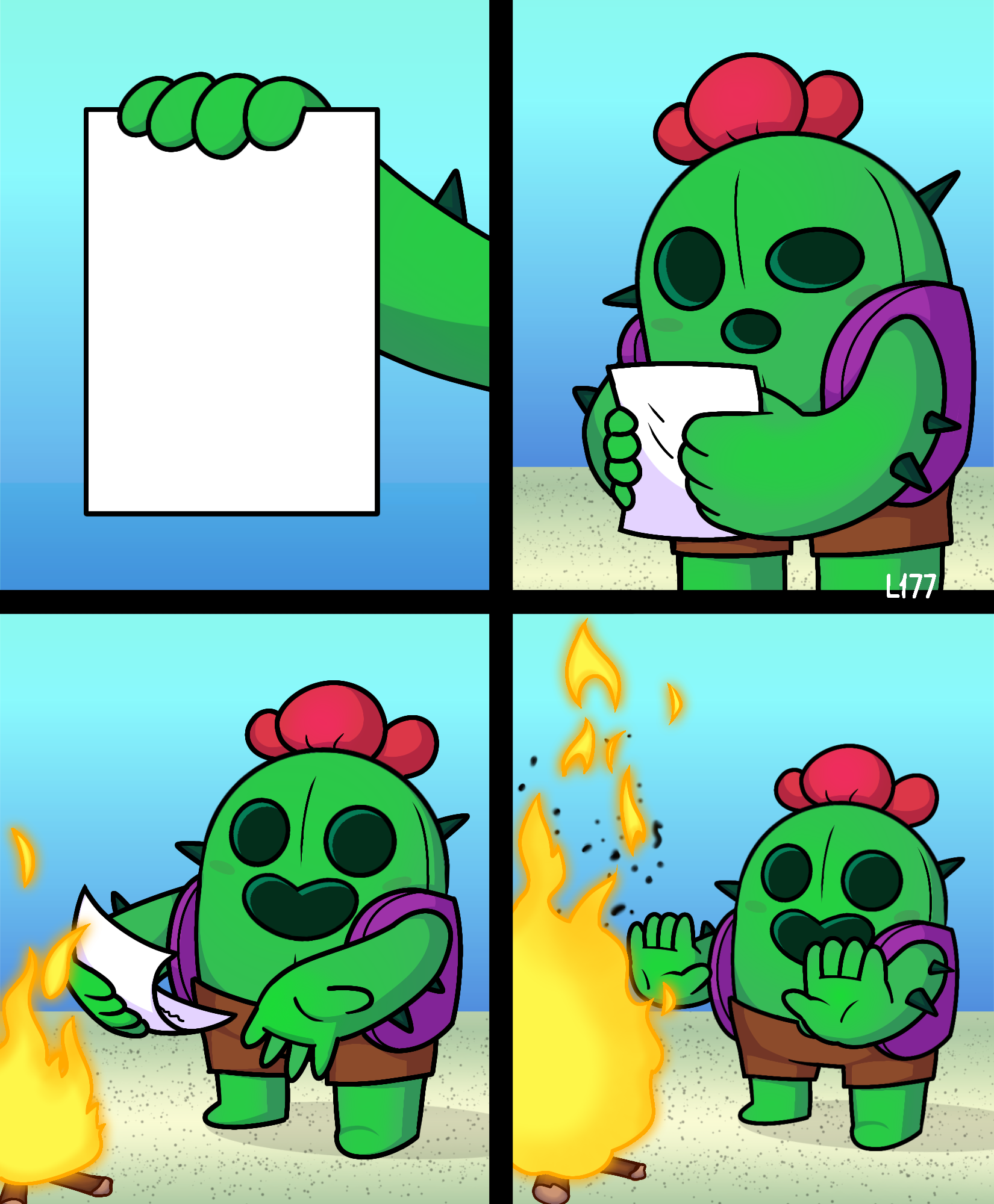 Spike Meme Brawl Stars By Lazuli177 On Deviantart
