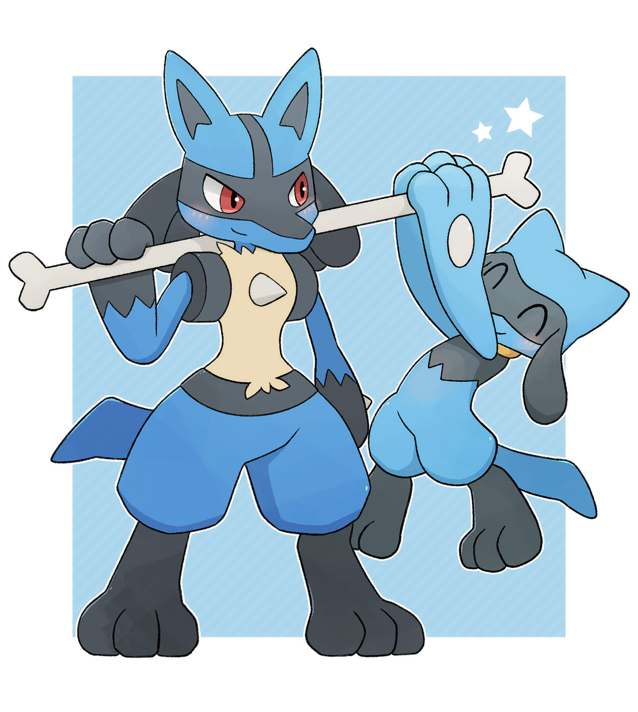 Lucario And Riolu By Omynoh On Deviantart