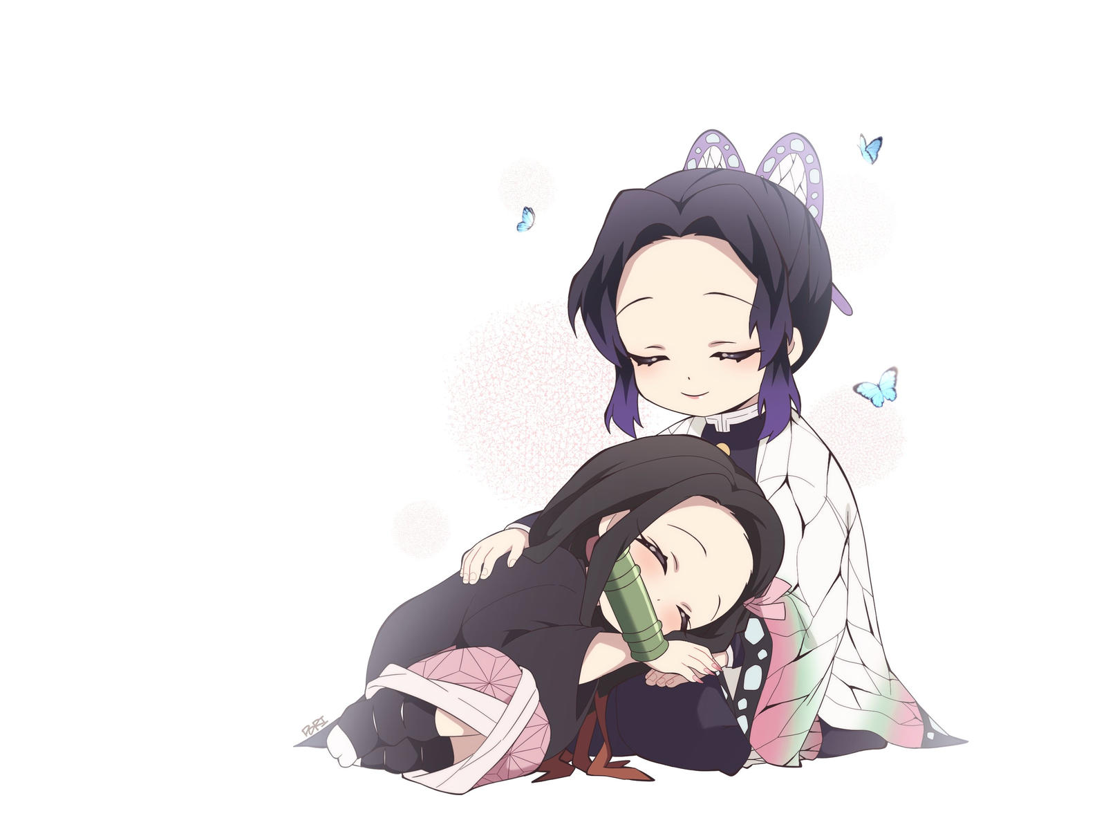 Nezuko Y Shinobu By Renacars On Deviantart