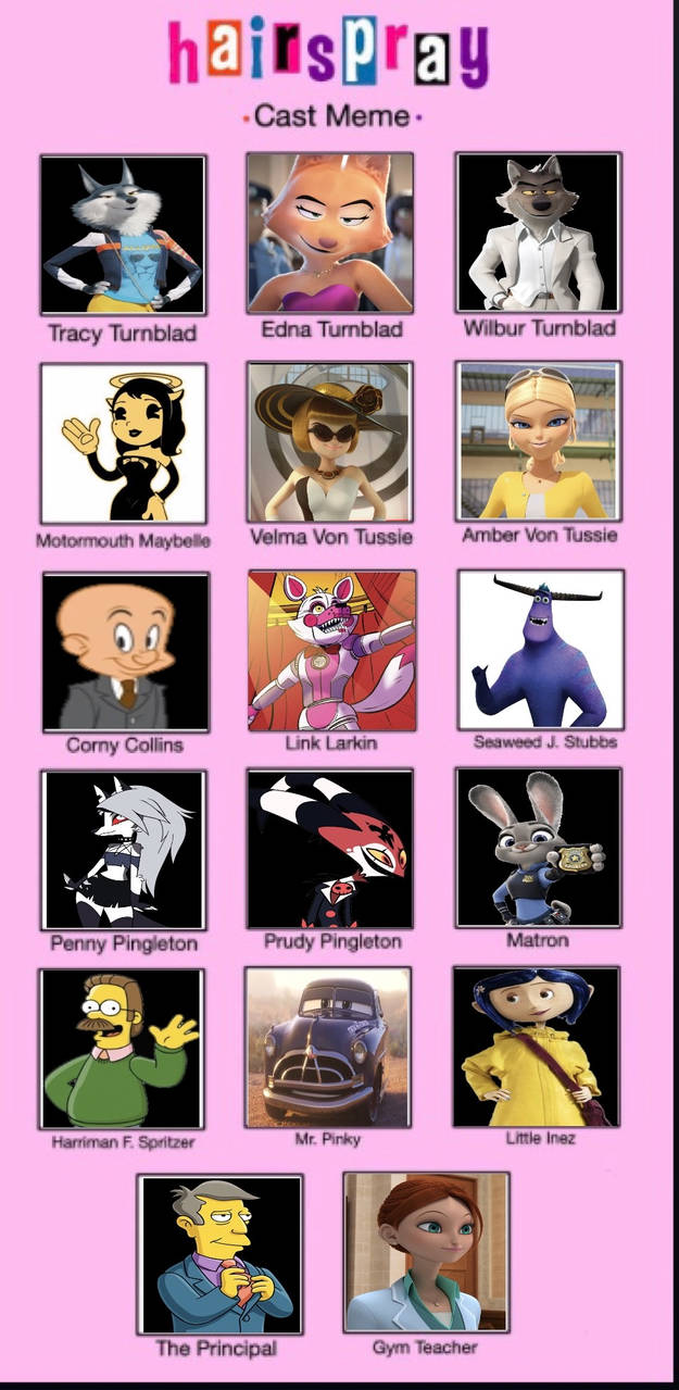 My Hairspray Cast Meme By Parkerbrown On Deviantart