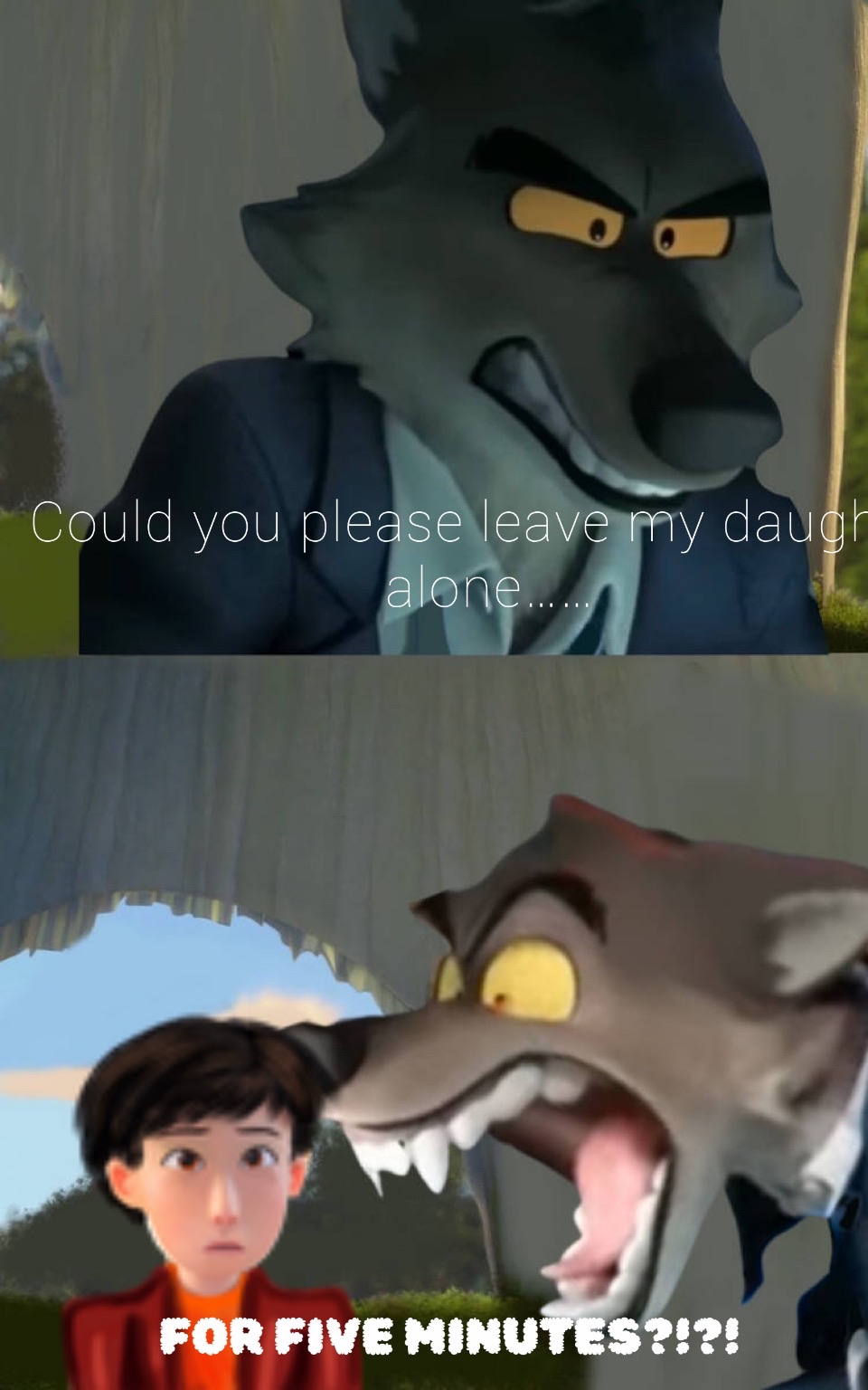 Wolf Yells At Mako By Parkerbrown On Deviantart