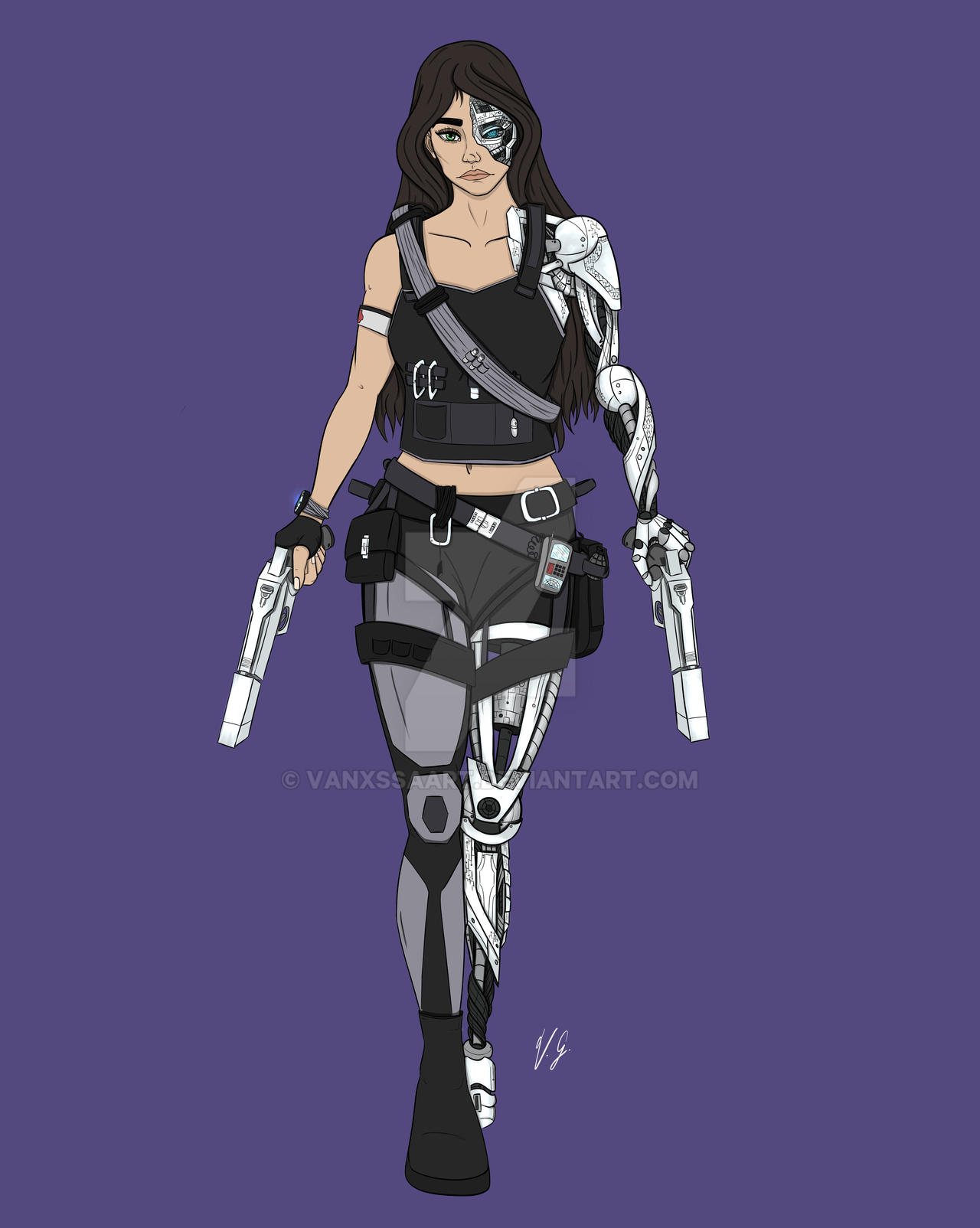Cyborg Oc By Vanxssaart On Deviantart