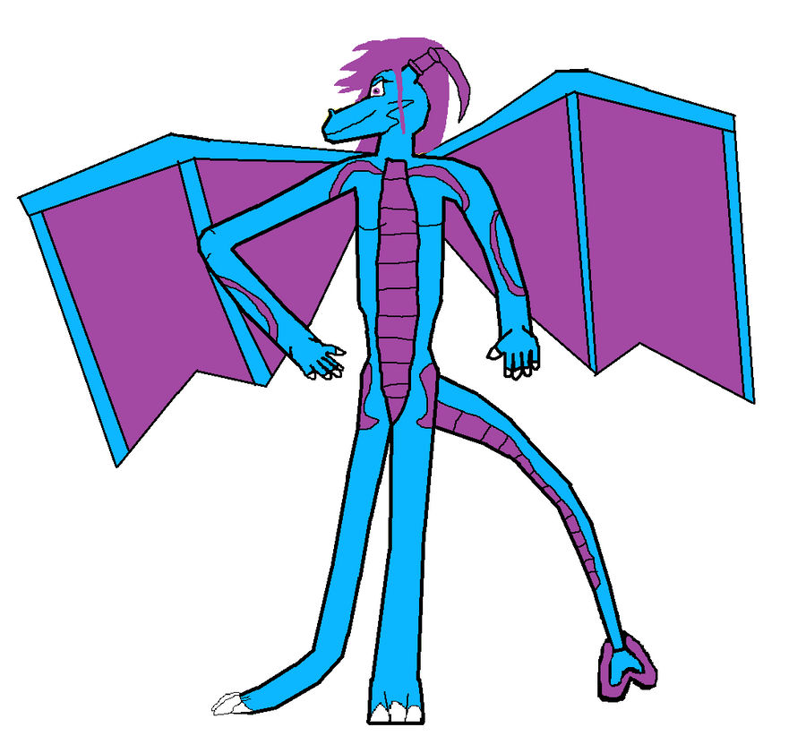 Anthro Blue By Ragingbullet On Deviantart