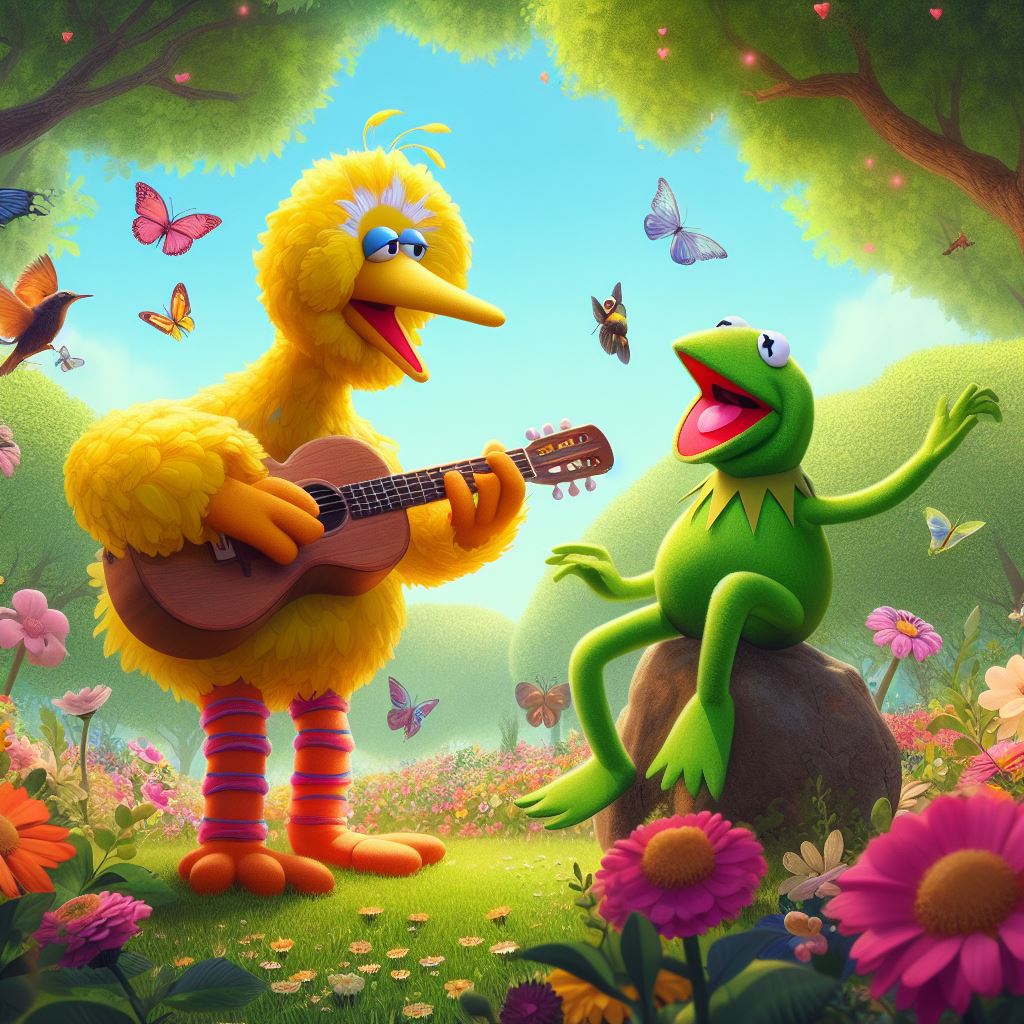 Big Bird And Kermit The Frog 2 By Mnwachukwu16 On Deviantart