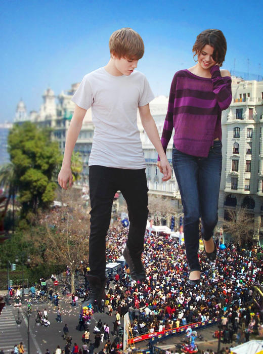 Giant Justin Giantess Selena By Solidmx On Deviantart