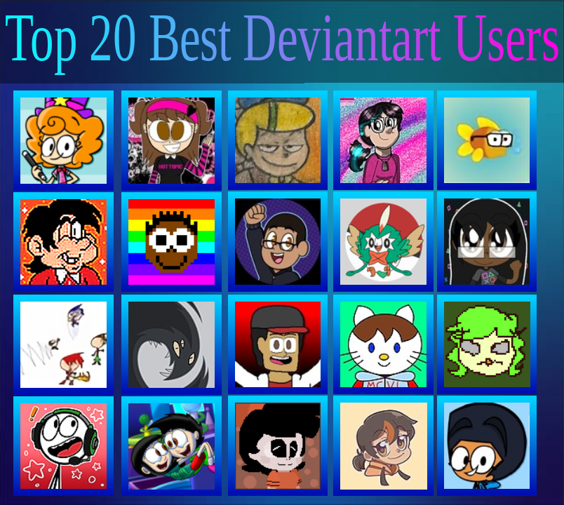 My Top 20 Best DeviantArt Users by stephen0503 on DeviantArt My Top 20 Best DeviantArt Users by stephen0503 on DeviantArt