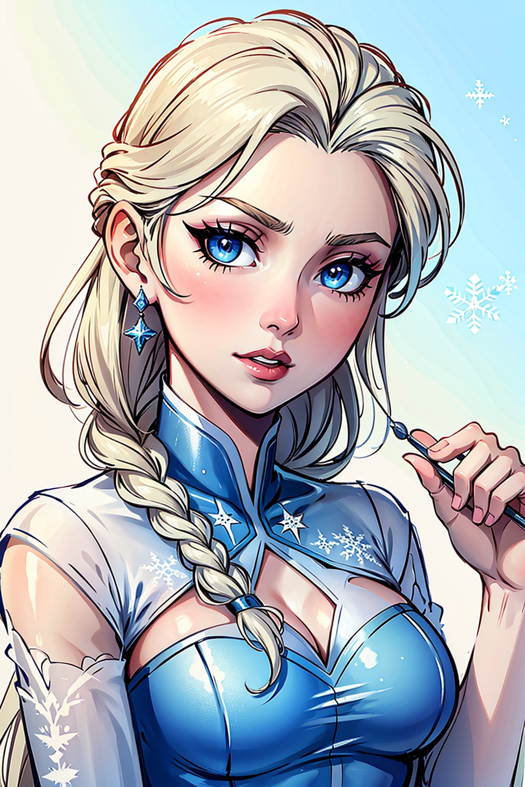 Ai Art Queen Elsa Disneyverse By The Sanctuaire On Deviantart