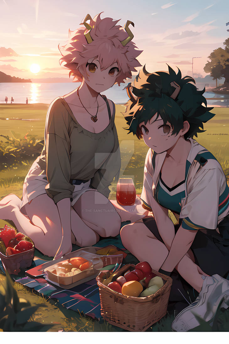Ai Art Fem Deku And Mina Date Mha By The Sanctuaire On Deviantart