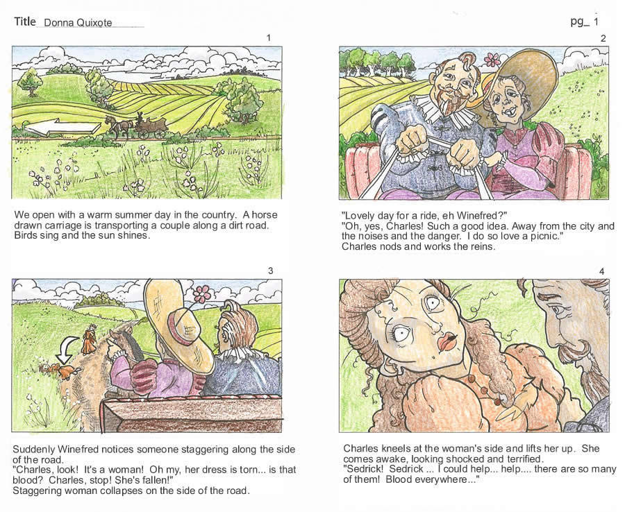 Donna Quixote Storyboard 1 By Aracnix On Deviantart