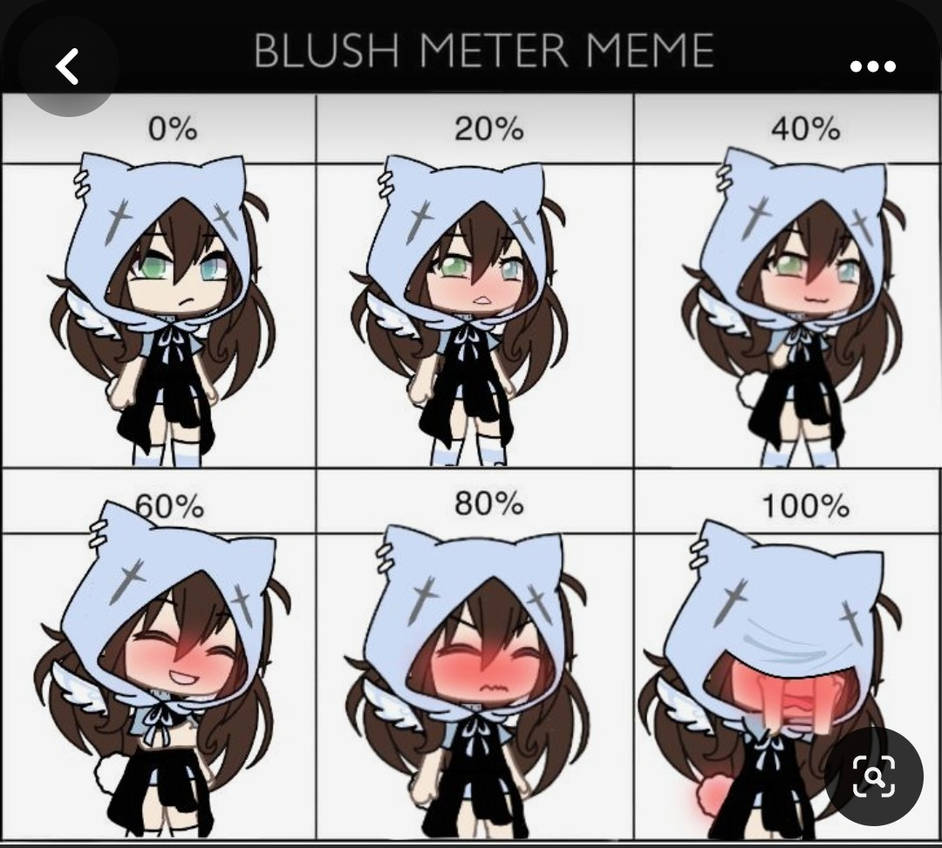 Hoodie Gacha Girl Blush Meter Meme By Jakeplayspvz On Deviantart