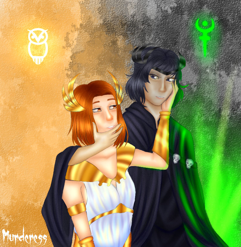Athena And Hades By Laisinha456 On Deviantart