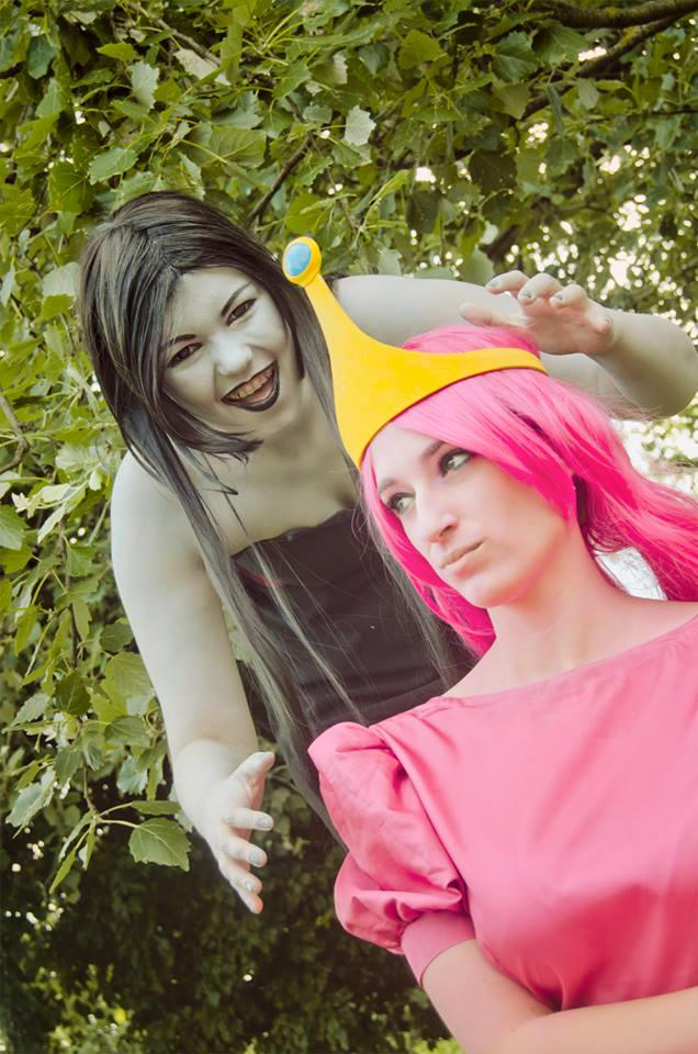 Princess Bubblegum And Marceline The Vampire Queen By Giorgiasanny On