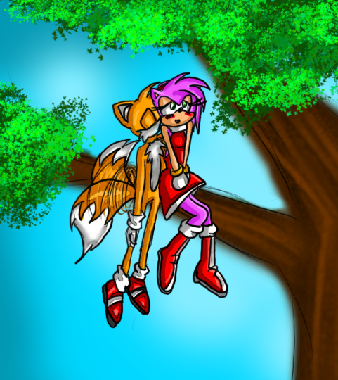 Tails Kisses Amy By Birdhousebirdy On Deviantart