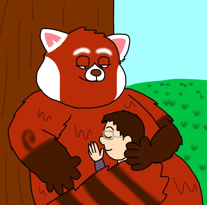 Napping With A Red Panda By Tanasweet123 On Deviantart